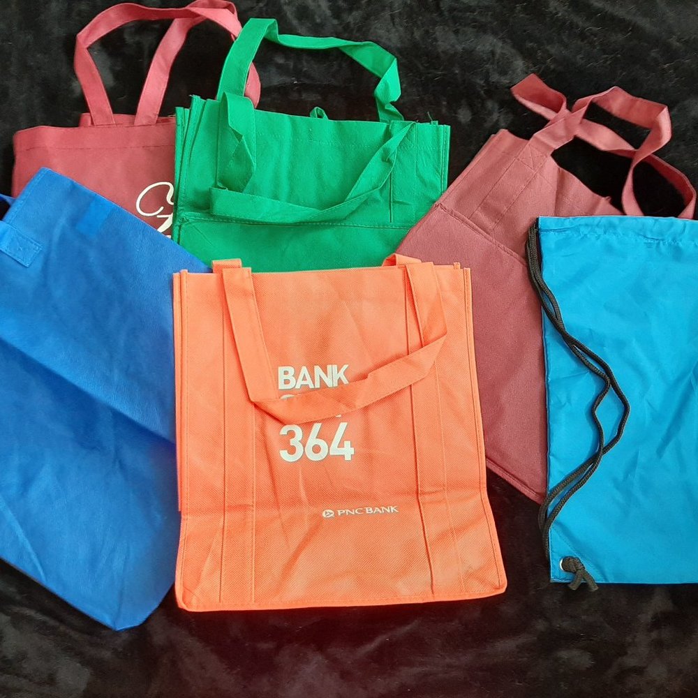 Bundle Of Six Lightweight Reusable Bags - Gem